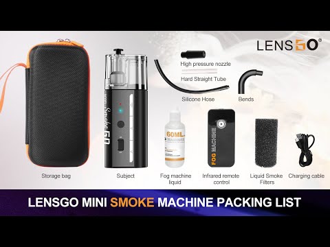 LENSGO Smoke Go Unboxing Video,Patent Smoke Machine with 22ML Charmber