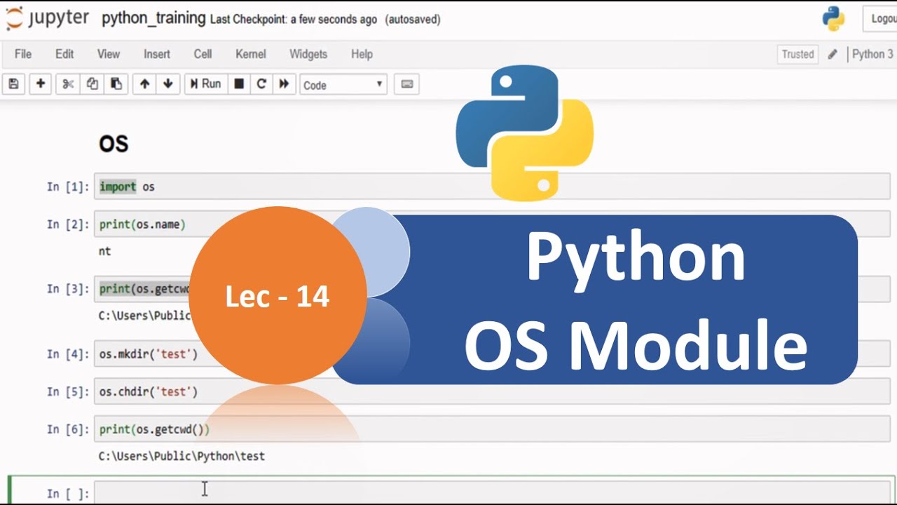 Python Tutorial - 14 | OS Module - Use Underlying Operating System Functionality | For Beginners