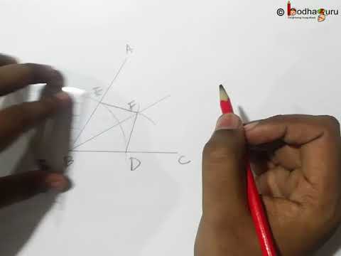Geometry Construction – How to bisect an angle – English