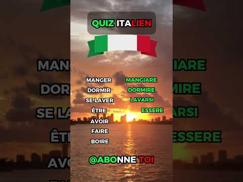 Leçon d’italien sur les verbes ! 🇮🇹 #apprends #quiz #italie #apprendre #italien