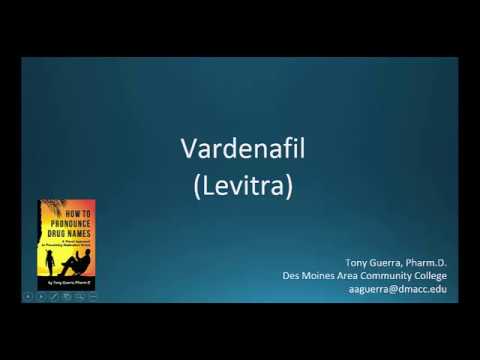 (CC) How to Pronounce vardenafil (Levitra) Backbuilding Pharmacology
