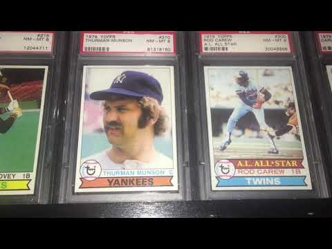 1979 Topps Baseball Cards - Profile of Graded Key Cards Hall of Famers HOF