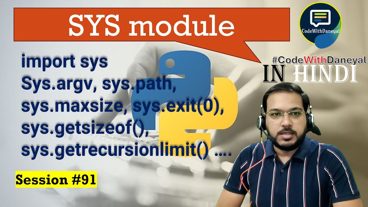 Python sys Module | Command-line Arguments, Recursion Limit & More | Python in Hindi #91
