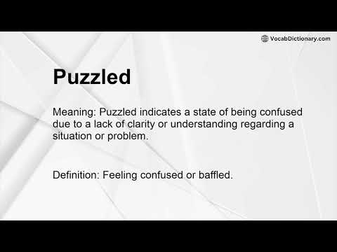 Puzzled Meaning