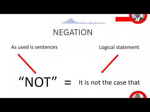 EPISODE 1: SYMBOLS AND SENTENCES OF NEGATION (NOT)