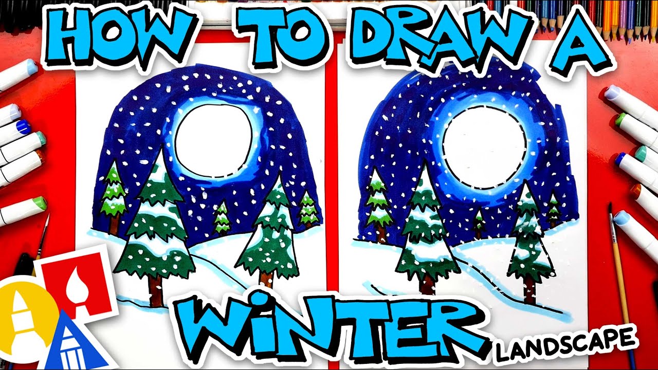 How To Draw A Winter Landscape
