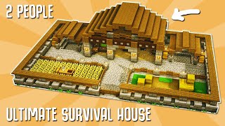 Minecraft Tutorial | How to build a Cherry Blossom Survival House - Minecraft Builders