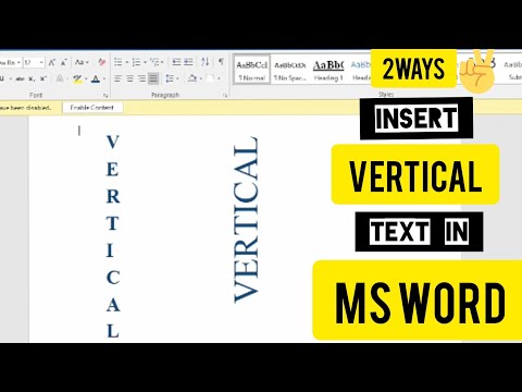 Vertical Text in MS Word | Insert Vertical Text | Microsoft Word Online | Microsoft word Office