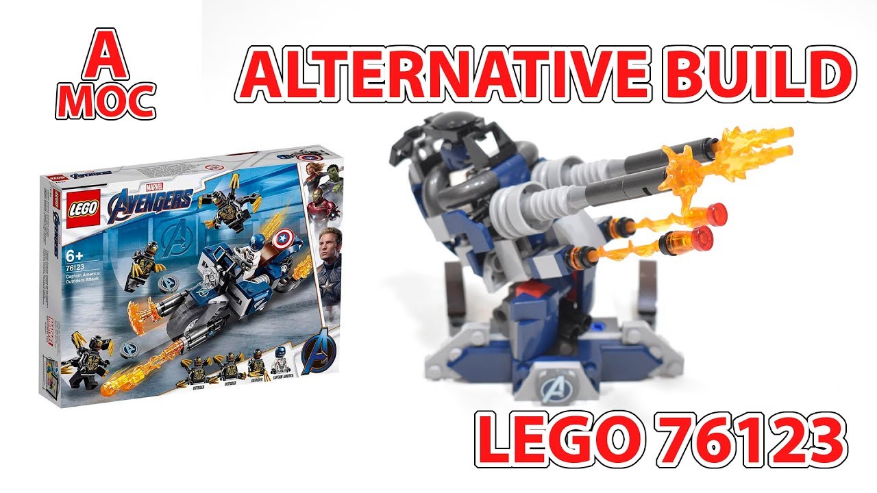 LEAKs レゴ スーパー・ヒーローズ キャプテン・アメリカ:アウトライダーの攻撃 76123 組みかえ作品 Avengers GUN