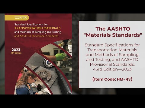 AASHTO PUBLICATIONS | 2023 AASHTO Materials Standards