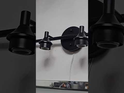 Modern Black 4 Light Bathroom Vanity Light Fixtures