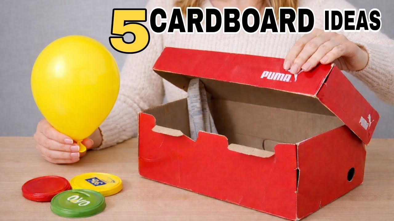 5 Easy Cardboard Box DIY Ideas | Smart Recycling Crafts for Home Organization