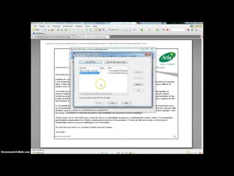 PDFill: sætte pdf-filer sammen