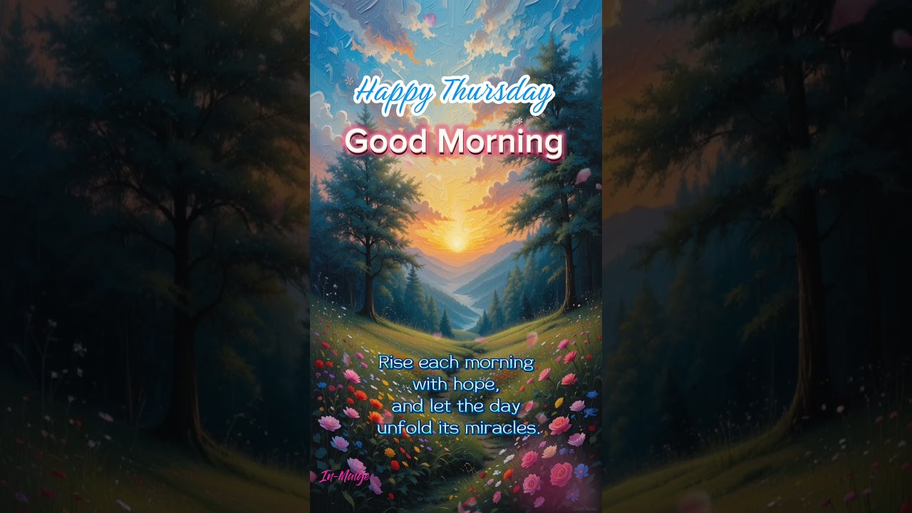 Happy Thursday  #greetings #goodmorning #ai #goodvibes #thursday