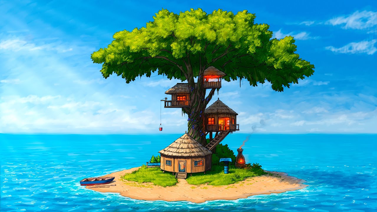 We Lived on a stranded island in Official Rust...