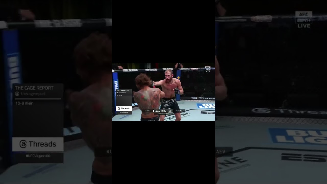 Andrey Pulyaev finishes Nick Kline with a brutal liver kick TKO 💥 #ufc #mma #knockout