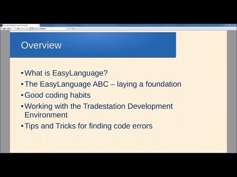 EasyLanguage ABC's: Mastering TradeStation Programming w/Chris Kaiser