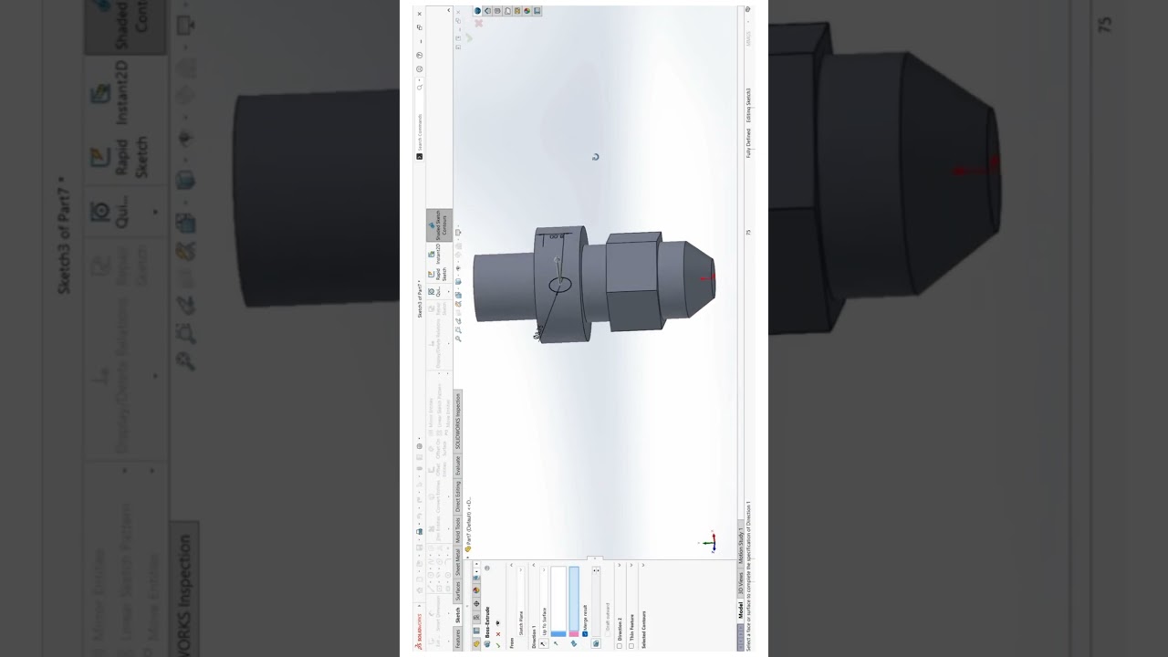 SolidWorks Tutorial | Part Modelling | Spray Nozzle