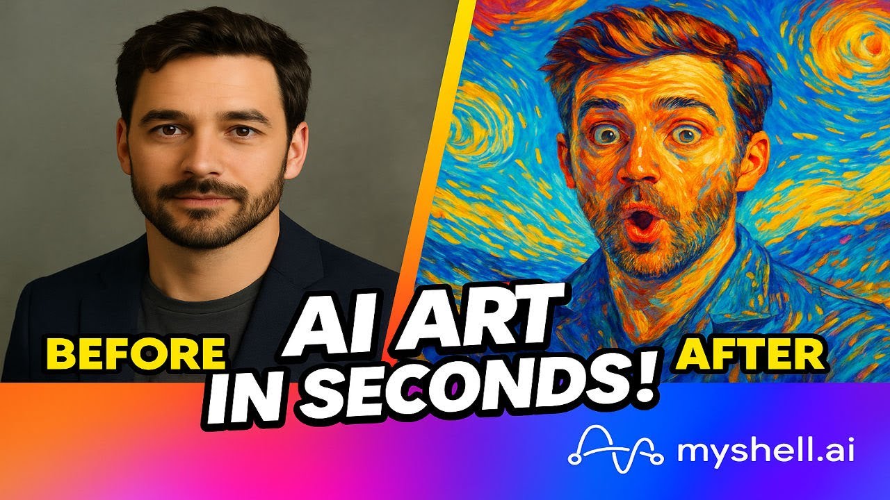 How to Generate AI Art Portraits Quickly with MyShell ShellAgent | Episode 2