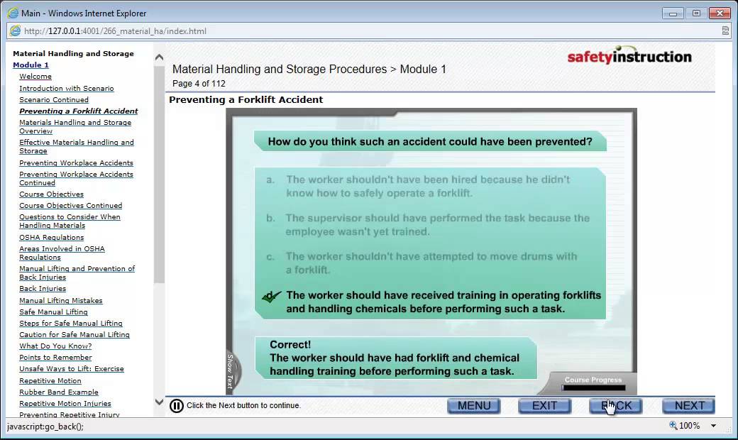 Material Handling and Storage Procedures-SafetyInstruction.com