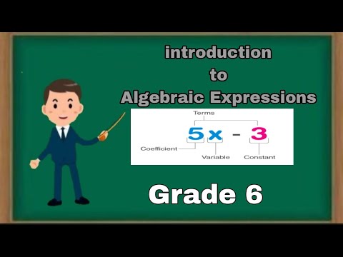 Introduction to Algebraic Expressions: term , numerical coefficient, variable & constant || Grade 6.