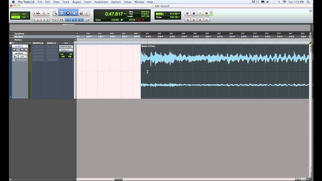 Pro Tools Basics - Part 3 - Editing Modes