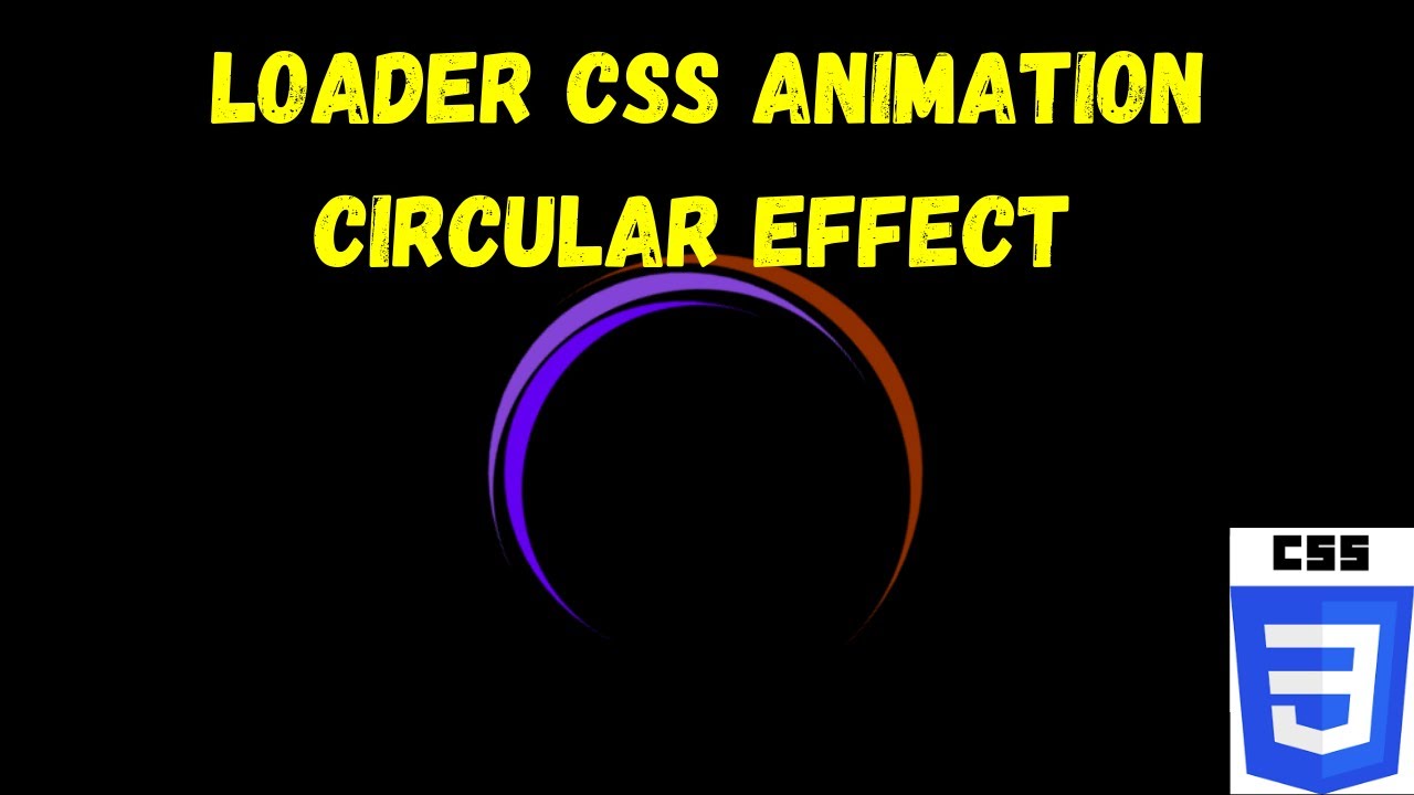 Loader CSS Animation Circular Effect | Pure CSS Spinner | NSCODE