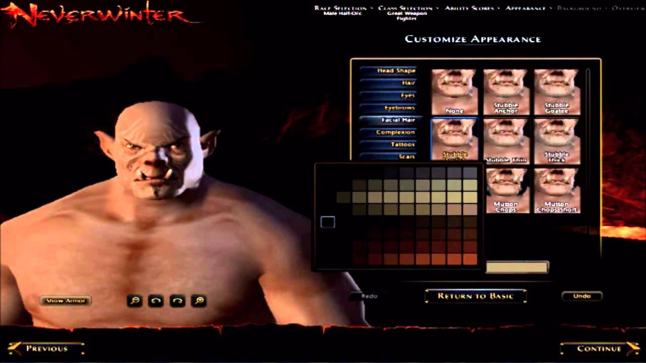 Neverwinter MMORPG | Character Creation - Race And Class Selection
