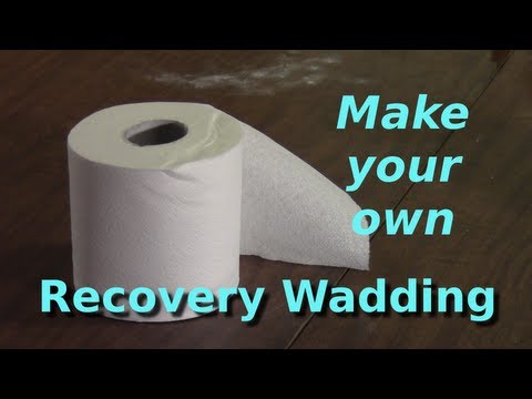 How to make recovery wadding for model rockets