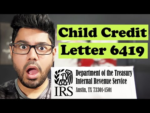 Child Tax Credit Letter 6419 - IRS Update (8812)
