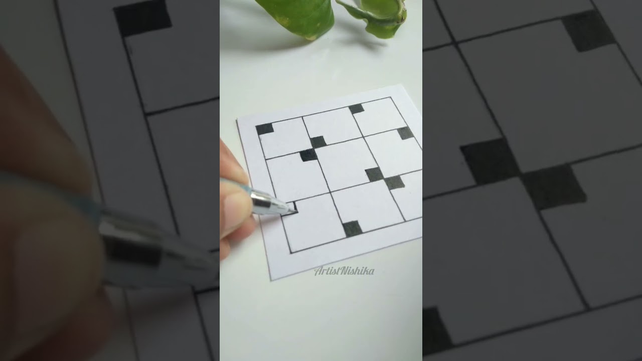 Draw with me🖌 / zentangle pattern😮 #shorts #art #drawwithme #trending #ytshorts #mandalaart