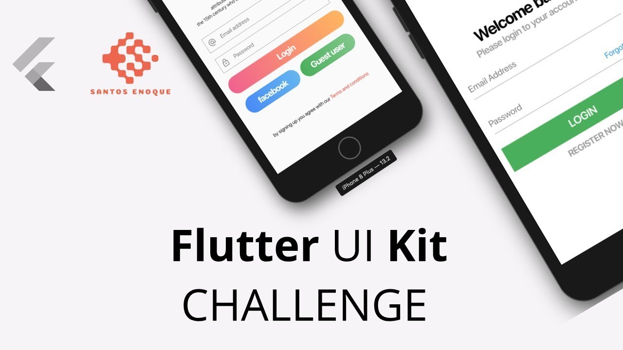 Flutter UI kit challenge [SPEED CODE]