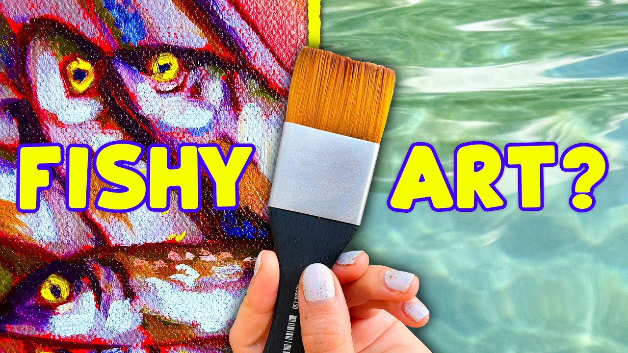 I Challenged myself to Paint... FISH?! *bizarre side quest*