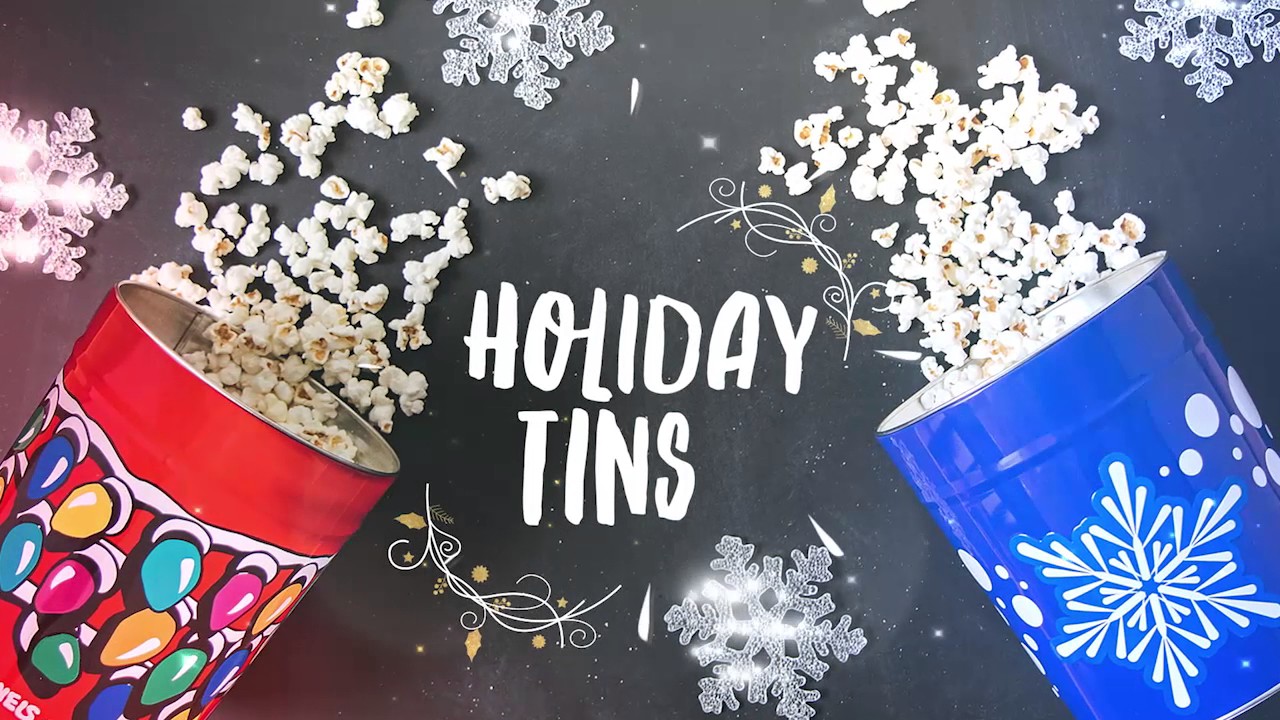 Holiday Popcorn Tins