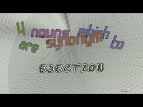 ejection - 6 nouns synonym of ejection (sentence examples)