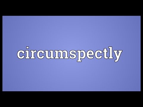 Circumspectly Meaning