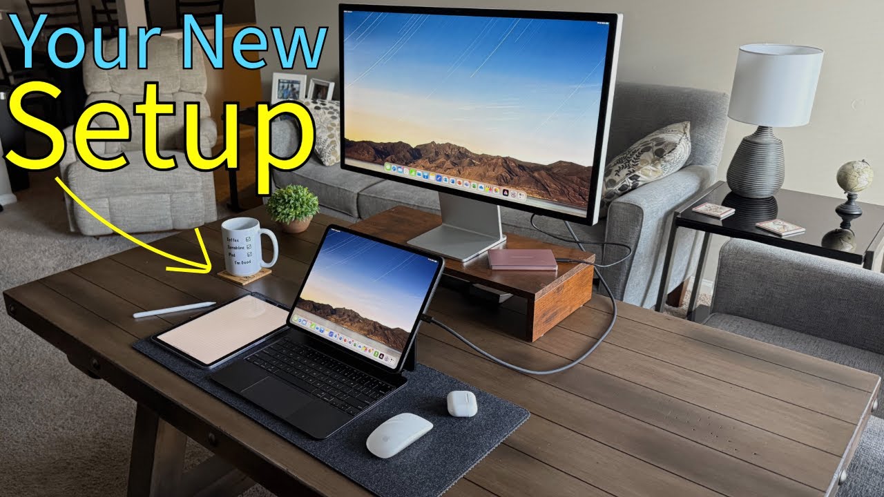 The BEST desk setup for iPad Pro work and productivity!!