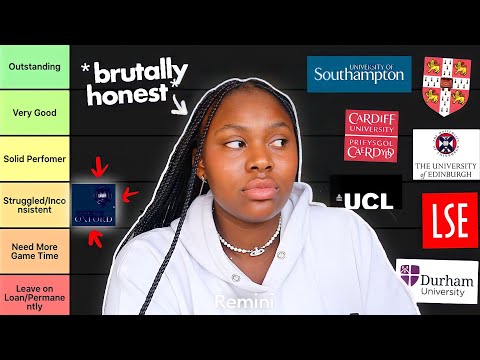 UK University Tier List (In my HONEST opinion...)
