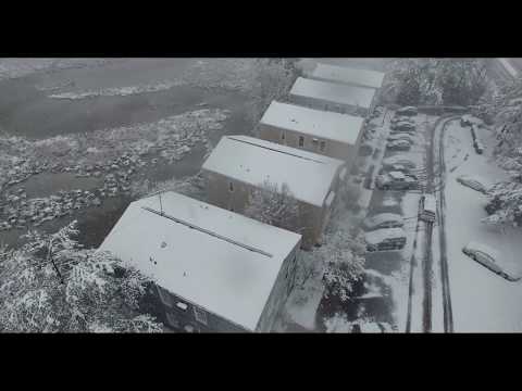 Snow Drone Footage King George VA 3/21/18