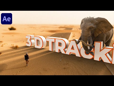 3D Text Tracking in After Effects Tutorial|3D Camera Tracker [Hindi]