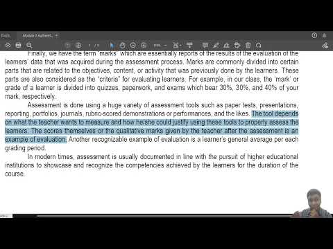 PS7 AiL2 Module 2 Definition of Authentic Assessment