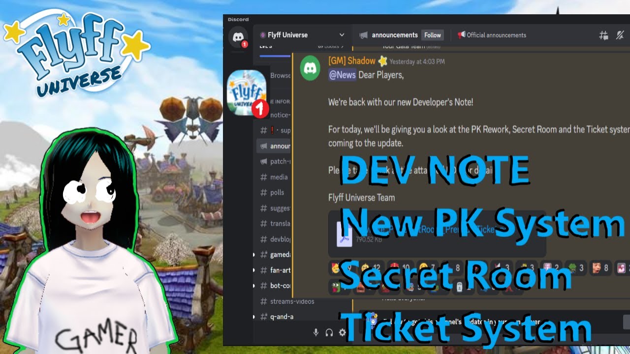 Developer's Note new update my reaction and analysis | Flyff Universe