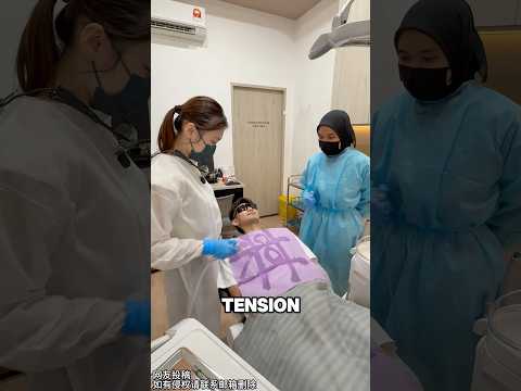 Dentists play tic-toe to relieve the patient's nervousness❤️#shorts #funny #dentist