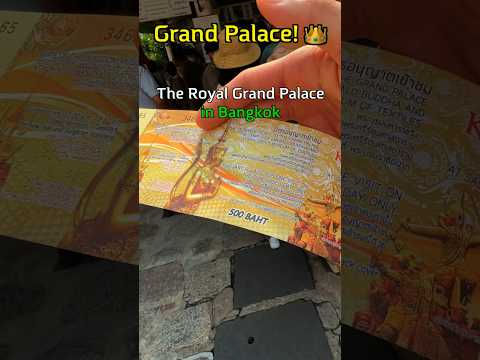The GOLDEN Ticket Needed To Enter the Grand Palace😍 #bangkok #palace #thailand #tour #travel