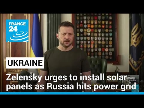 Ukraine rushes for solar panels as Russia hits its power grid • FRANCE 24 English