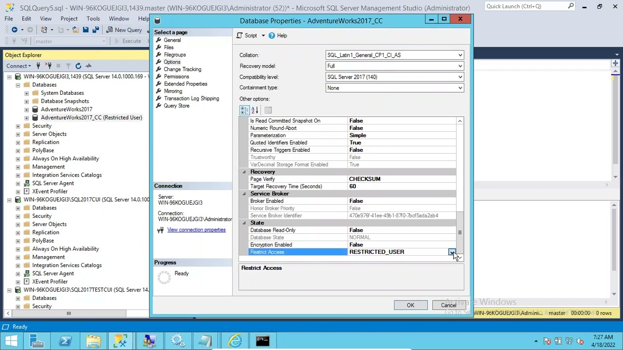 How to Bring the Database in Single User, Multi User,  Emergency Modes