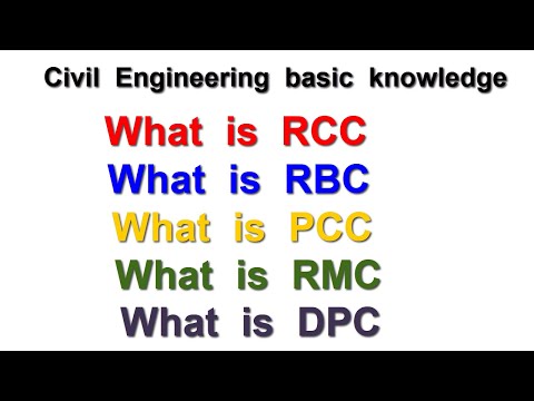 What is RCC, RBC, PCC, RMC and DPC