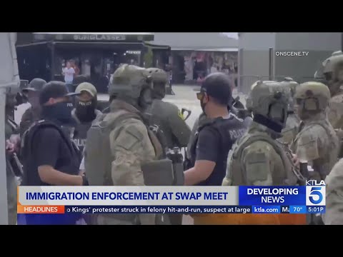 ICE agents raid popular SoCal swap meet