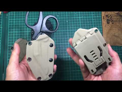 Kydex Sheath for Bandage Scissors with buckle for First Aids Kit.
