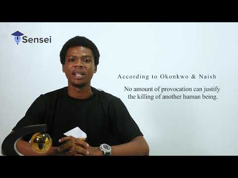 The Criminal Law concept of Provocation
